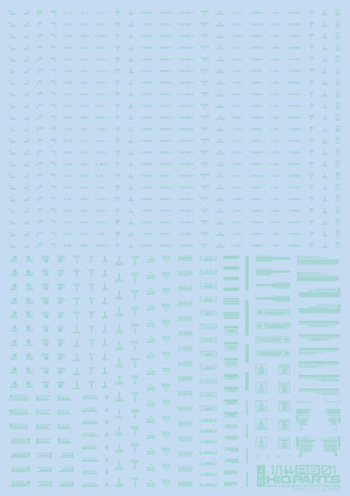 1/144 RB01 Caution Decals Pastel Mint (110mm x 156mm) (1 sheet) - Otaku ...