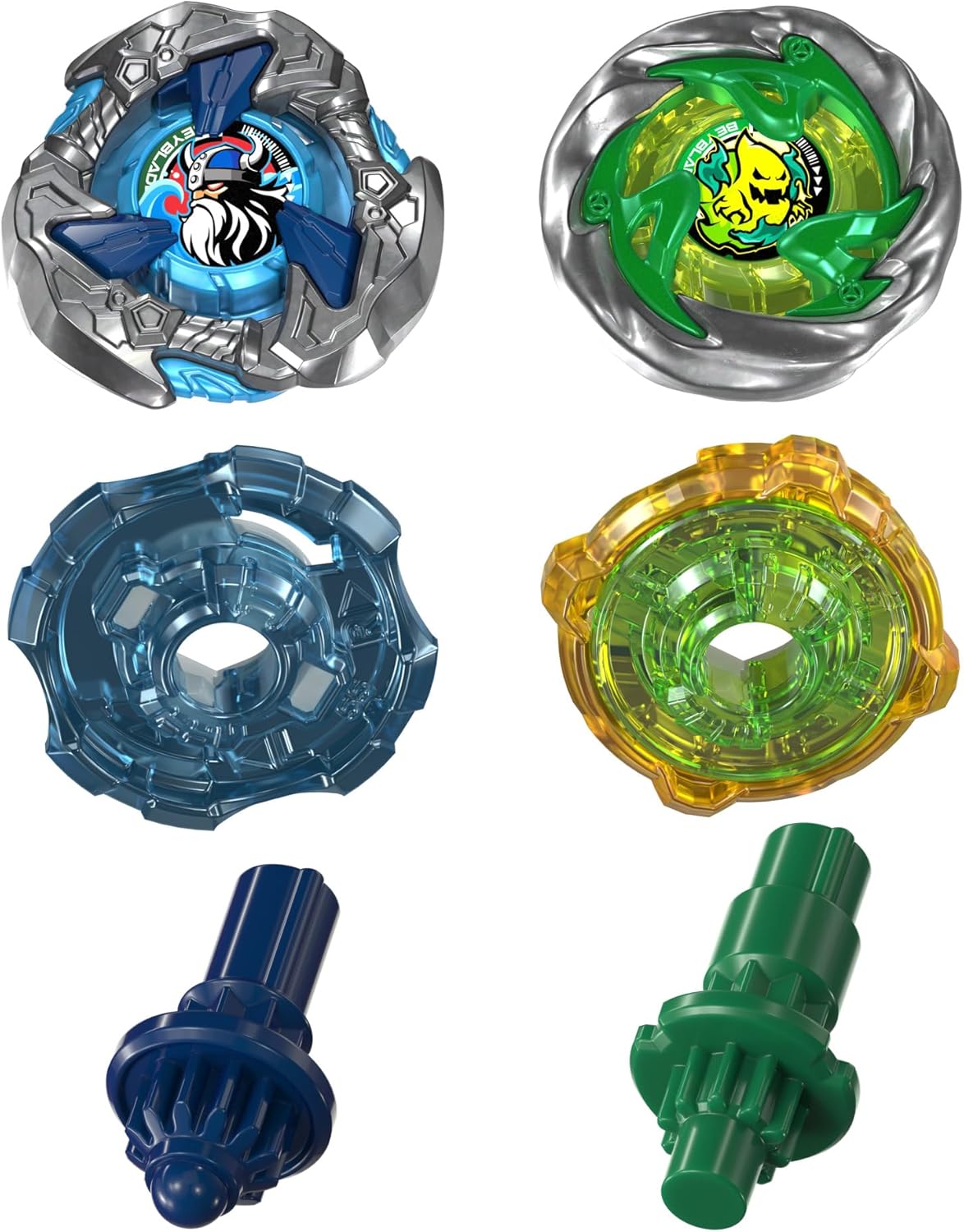 Takara Tomy Beyblade X Circle Ghost 4-60LR UX & Hack Viking 4-55O UX D ...