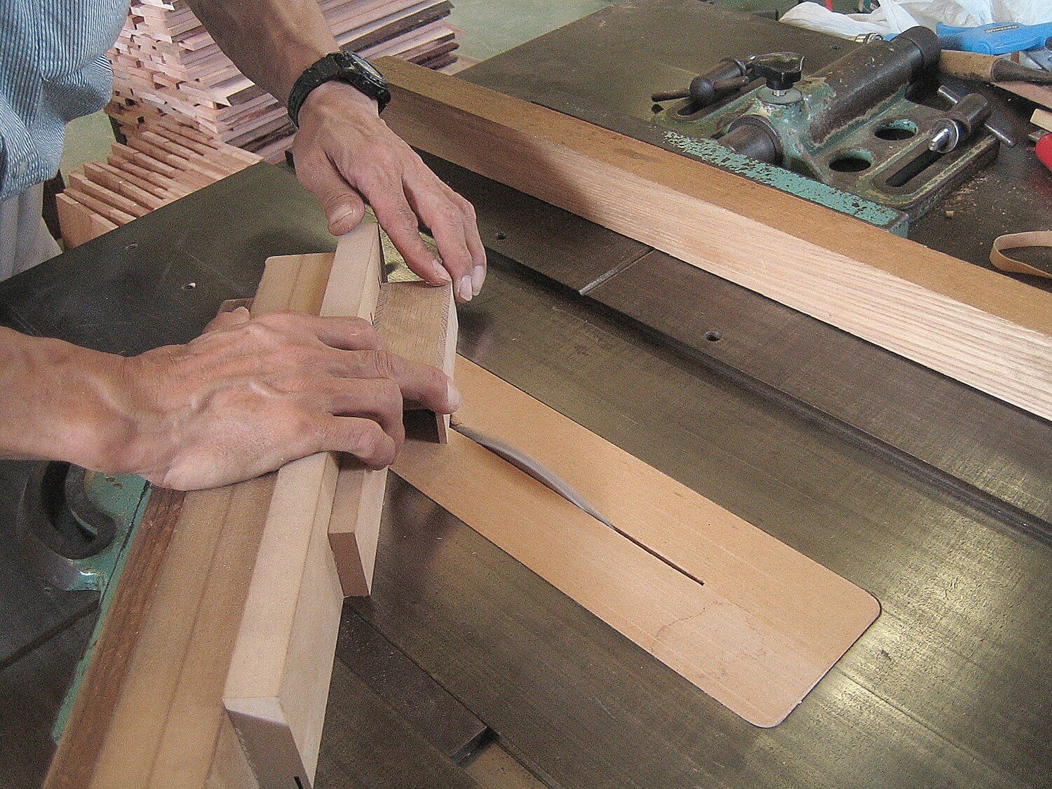 ALK76 Cutting Guide Ruler "New Kadomasa W35" (Mitre Box, 35mm inner wi ...