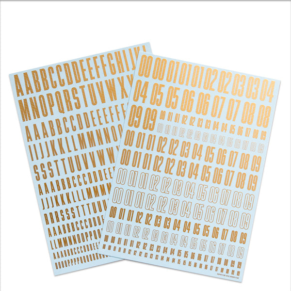CND Number Decals Gold (110mm x 156mm) (1 sheet) - Otaku Middle East Toys