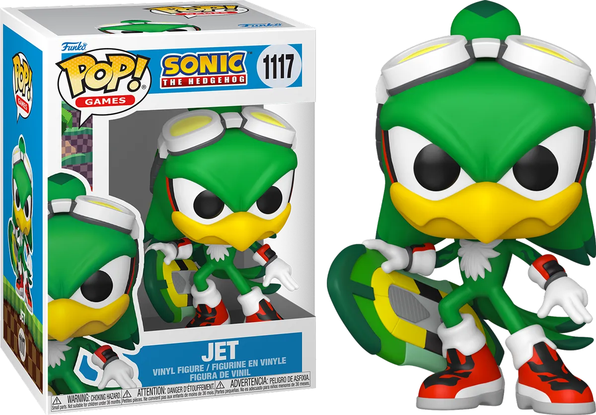 Funko Pop! Games: Sonic - Jet The Hawk with Board - Otaku Middle East Toys