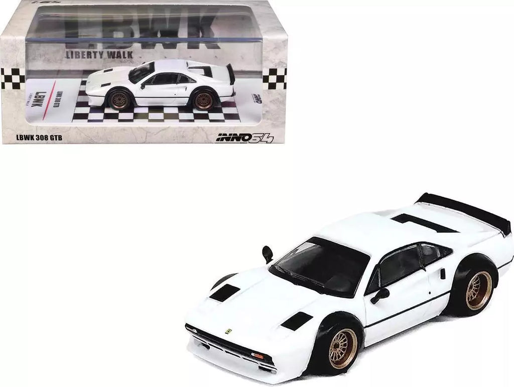 1/64 Inno64 Ferrari 308 GTB LBWK White - Otaku Middle East Toys