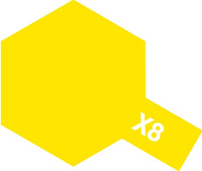 Tamiya Acrylic (10ml) Gloss X-8 Lemon Yellow - Otaku Middle East Toys